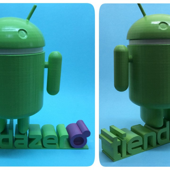 3D Printable Android Figure by Miguel Lasa