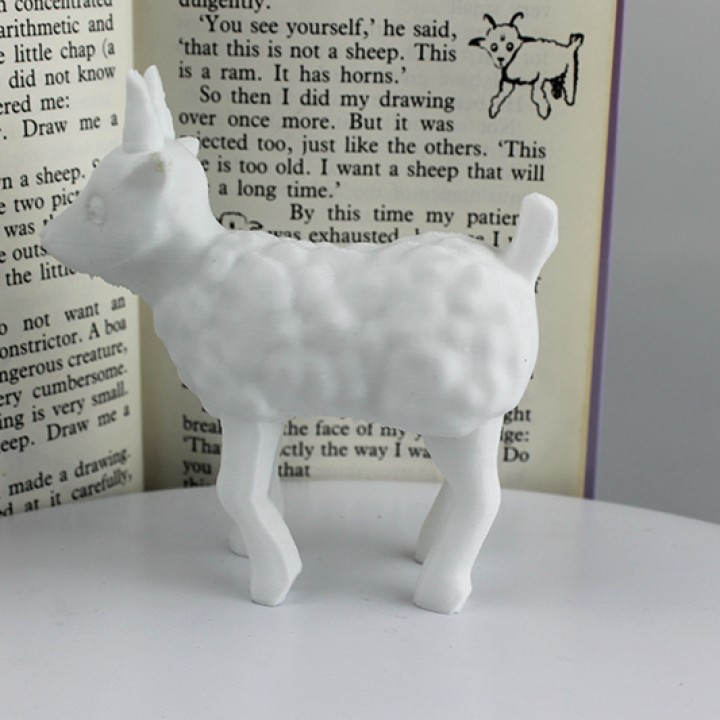3D Printable The Little Prince - 'Draw me a sheep...' by Evavoo
