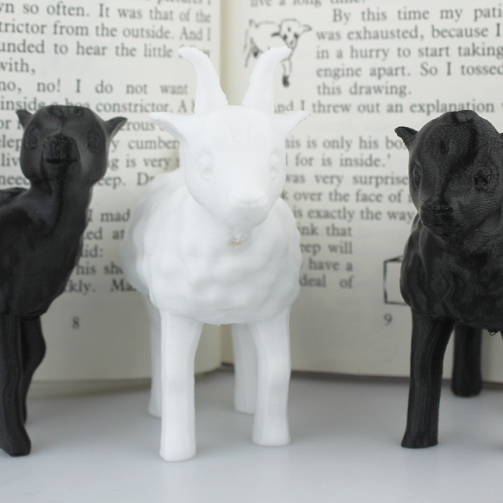 3D Printable The Little Prince - 'Draw me a sheep...' by Evavoo