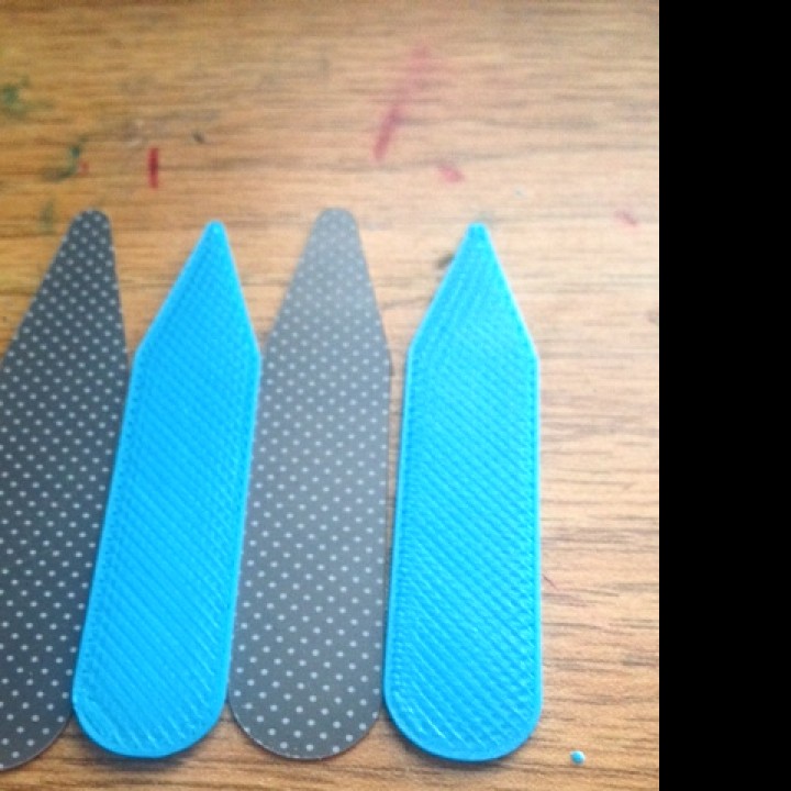 3D Printable Collar Stay by Ethan Nelson