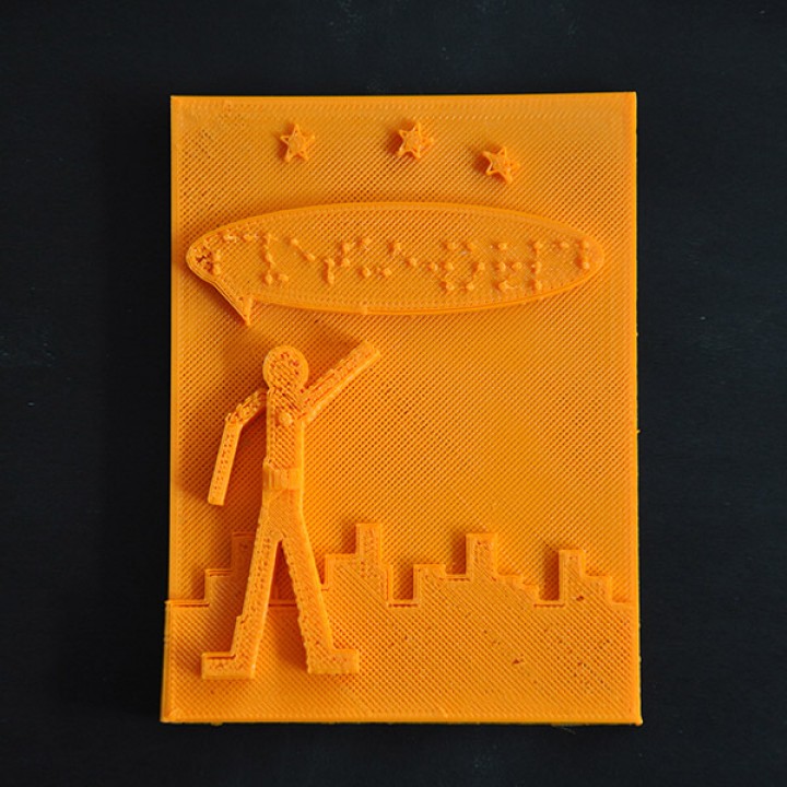 3D Printable Comic by 3ducation