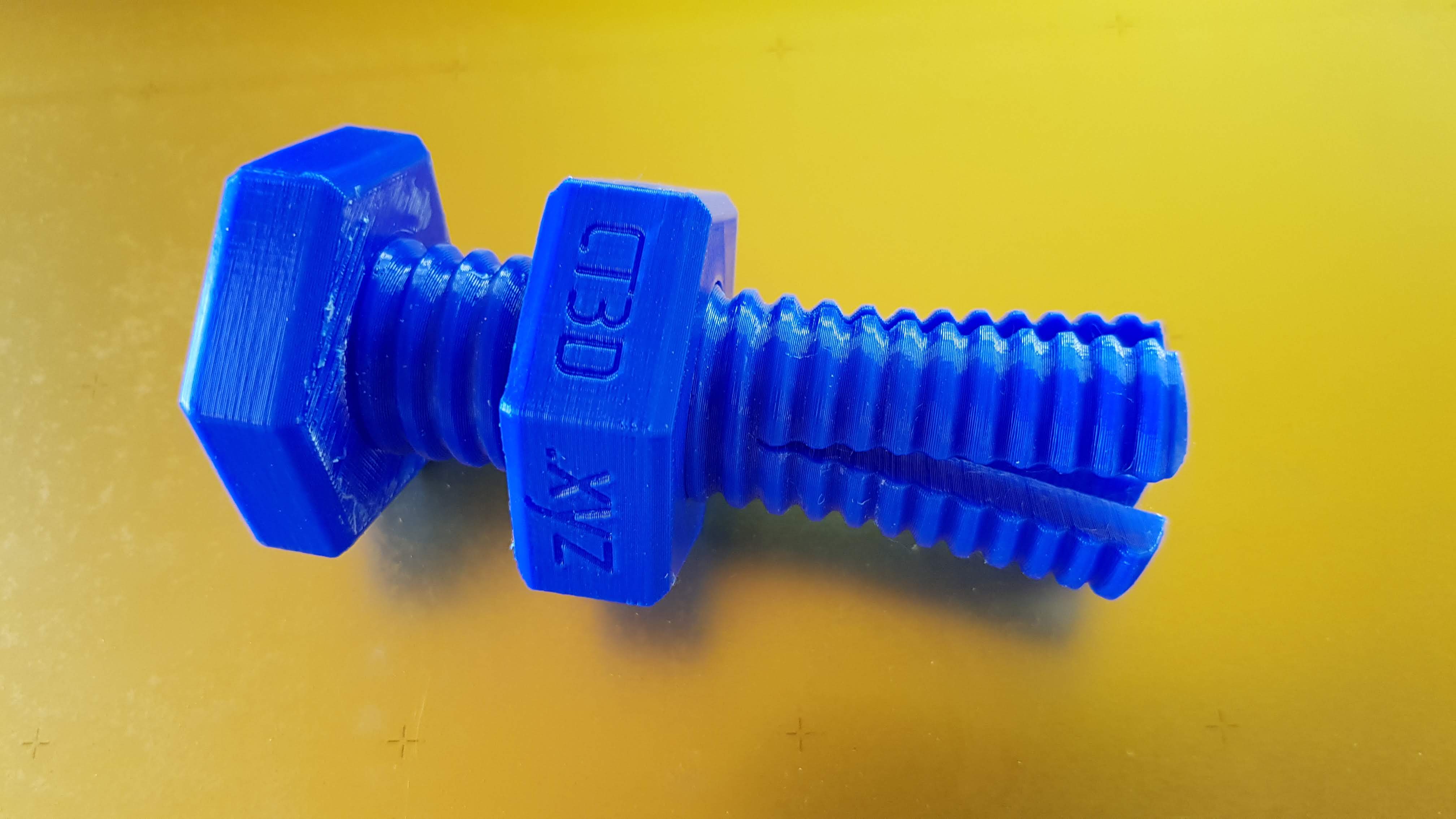 3D Printable Impossible 3D-printed bolt and nut by CreativeTools.se