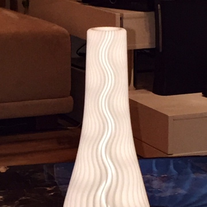 3D Printable Wave Vase by HAMDAN ALI