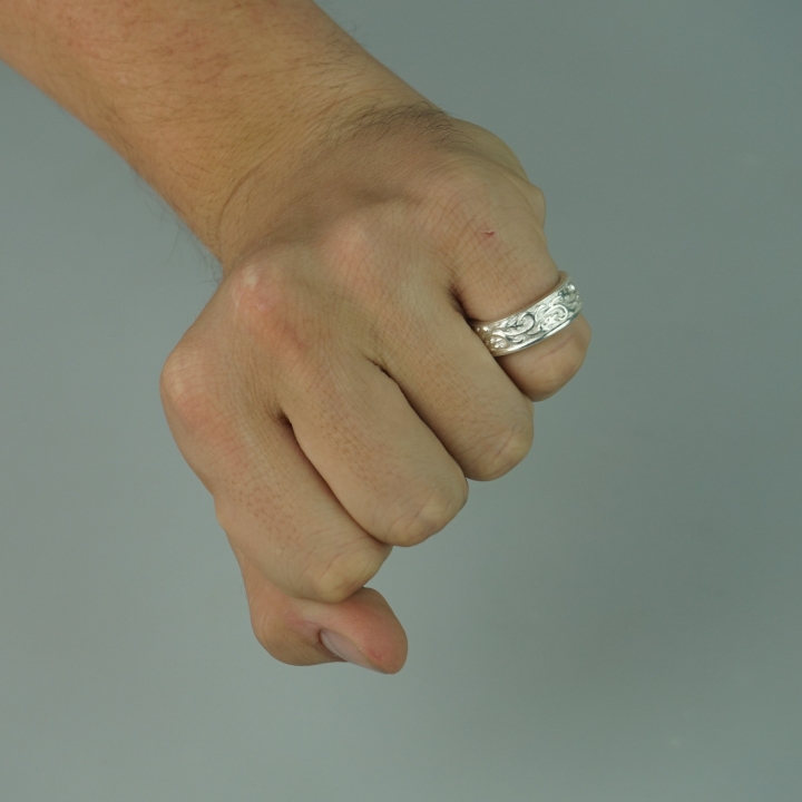 3D Printable Engraved Ring by Murat Bozer