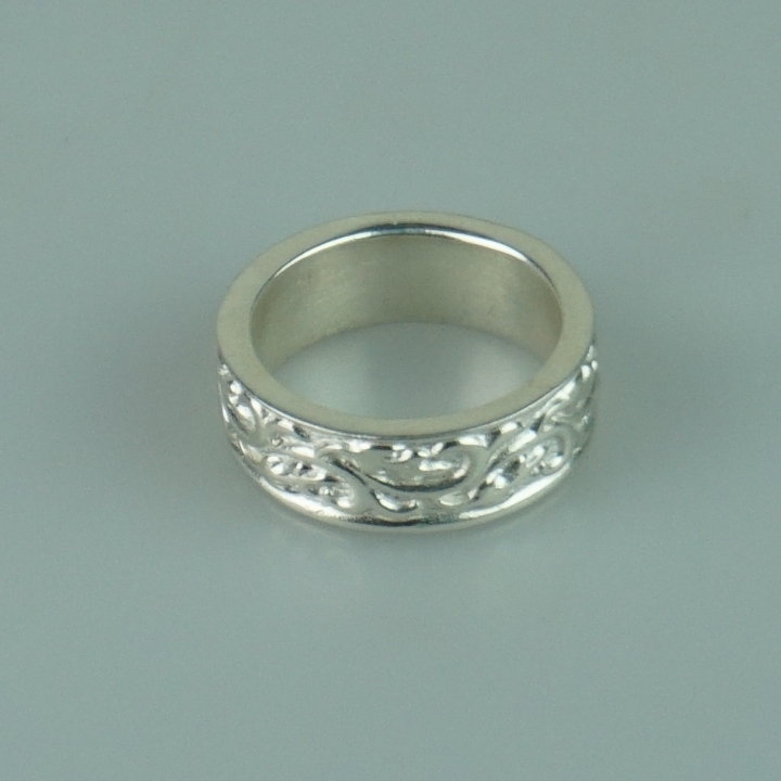 3D Printable Engraved Ring by Murat Bozer