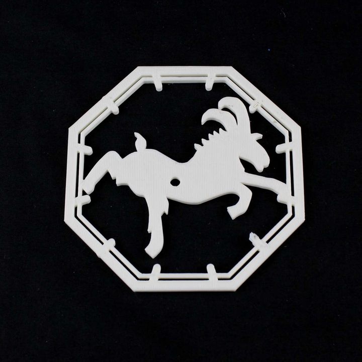 3D Printable Chinese New Year - Goat Clock by Marco Morata