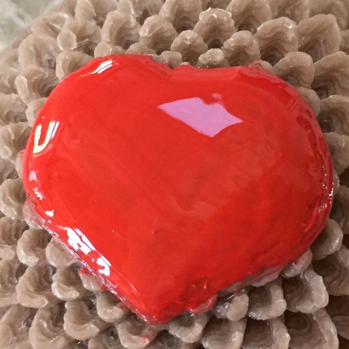 3D Printable Valentines Necklace/Charm (Heart Flower) by Saxon Fullwood