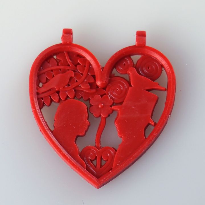 3D Printable Valentine's day - Heart pendant by Darras Bertrand