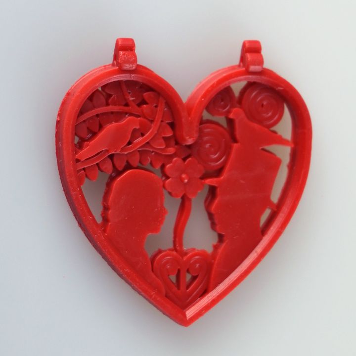 3D Printable Valentine's day - Heart pendant by Darras Bertrand
