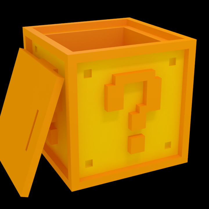 3D Printable Question Block Mario Bros. by Mischief Company