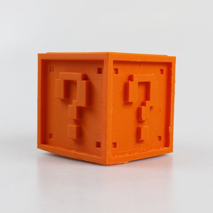 3D Printable Question Block Mario Bros. by Mischief Company