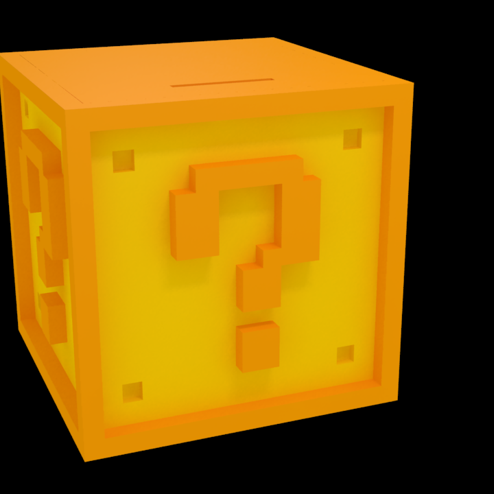 3D Printable Question Block Mario Bros. by Mischief Company