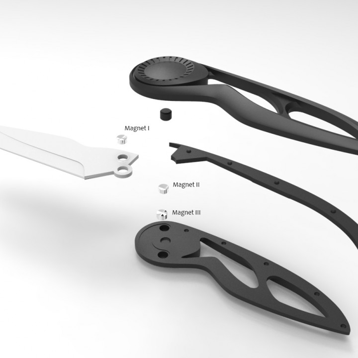 3D Printable Switchblade Scout Knife by Cemal Cetinkaya