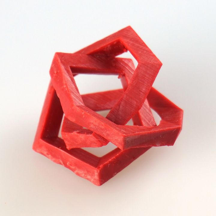 3D Printable Torus Knot, polygonal by inklink
