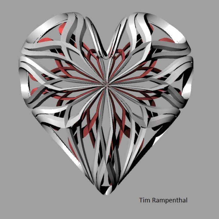 3D Printable Tim's Heart by Tim Rampenthal