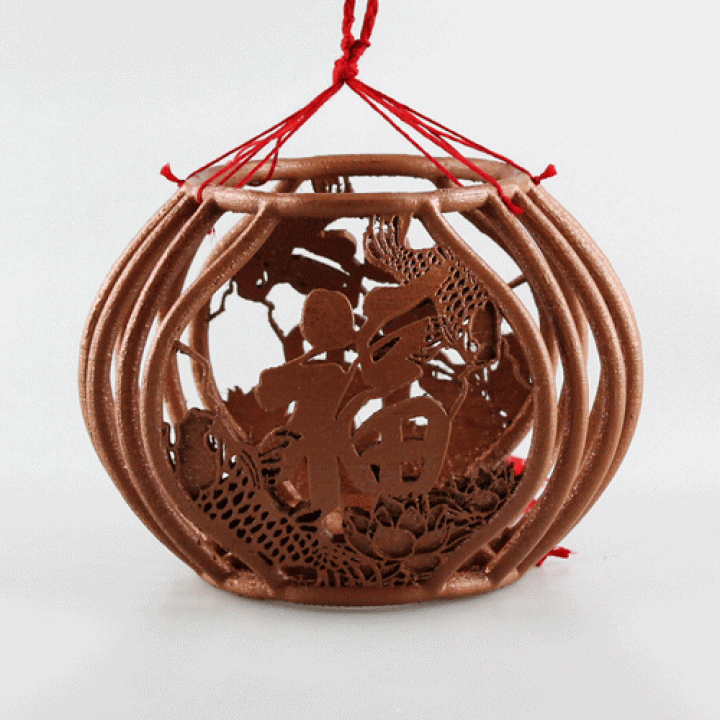 3D Printable Chinese New Year Lantern by Jennifer Yu