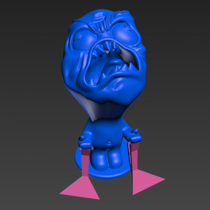 3D Printable "FFFUUUU" Rageguy meme character (Little-Meme) by Adam Smith