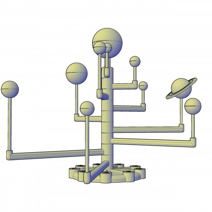 3D Printable Model Solar System by Oleg Khmarnyi