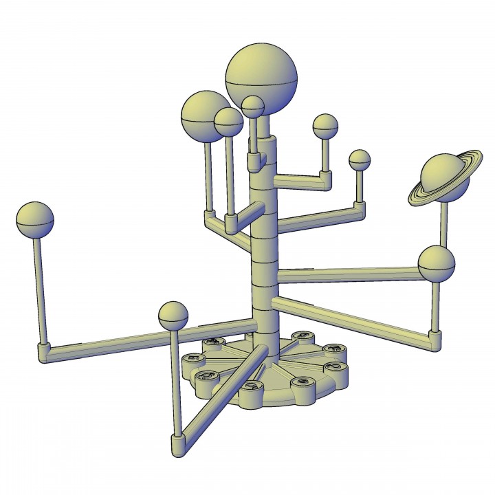 3D Printable Model Solar System by Oleg Khmarnyi