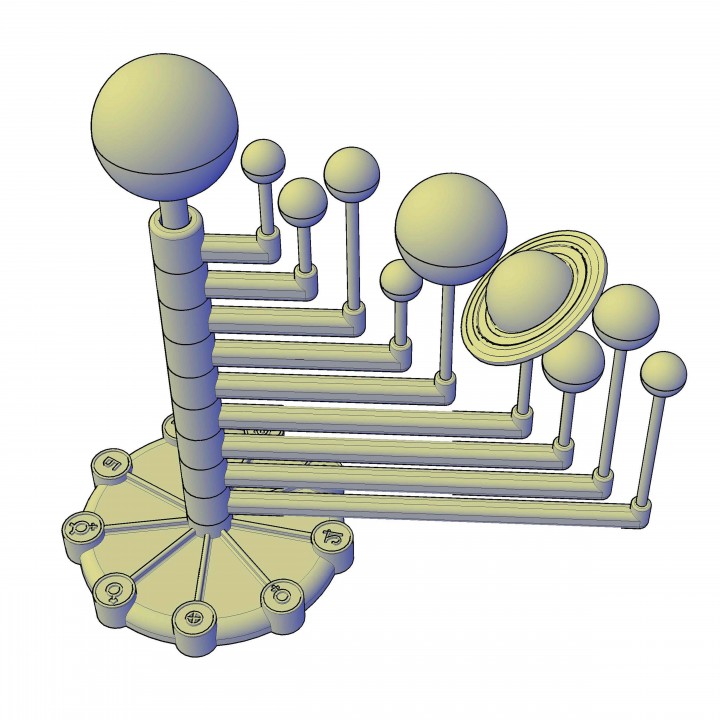 3D Printable Model Solar System by Oleg Khmarnyi