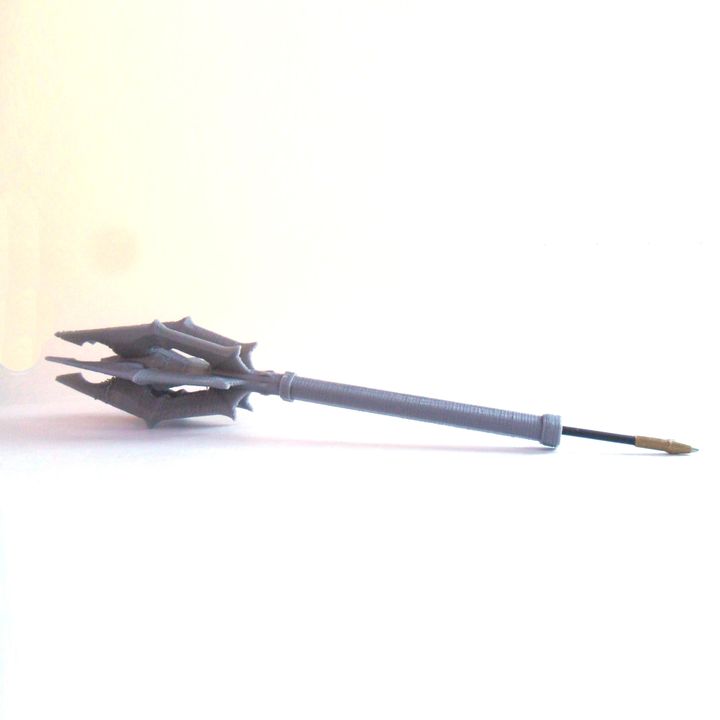 3D Printable Sauron's Mace - Ballpoint Combat Pen by alan stanford