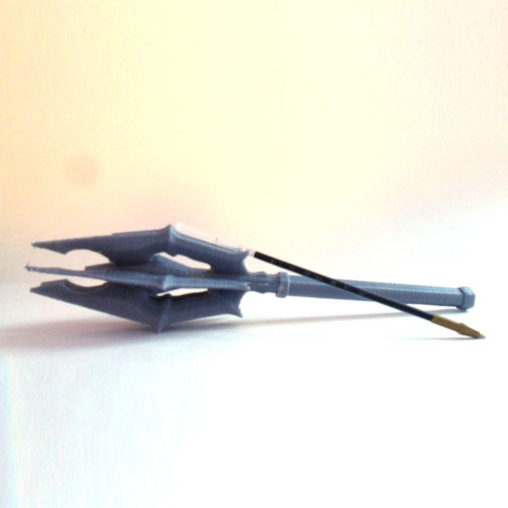 3D Printable Sauron's Mace - Ballpoint Combat Pen by alan stanford