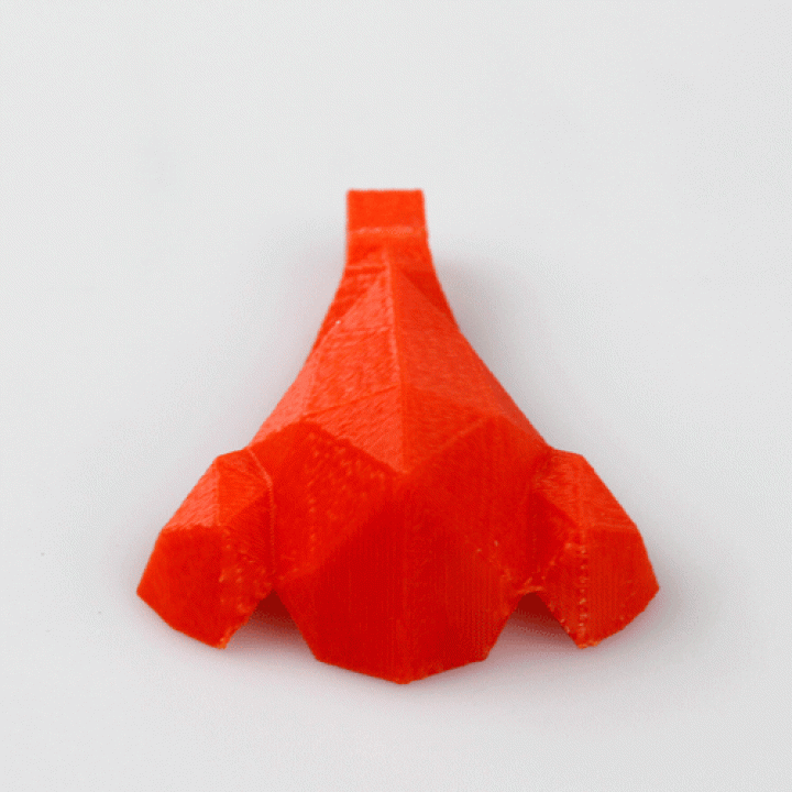 3D Printable Low Poly Red Nose by Jennifer Yu