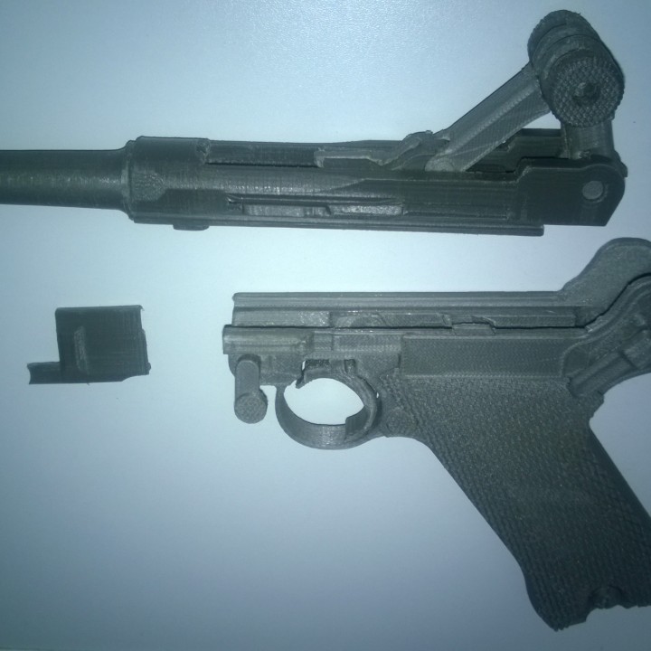 3D Print of P08 Luger - Functional Assembly by AlekseyKazakulov