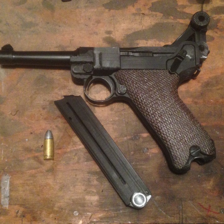3D Print of P08 Luger - Functional Assembly by RockMonsterNo1