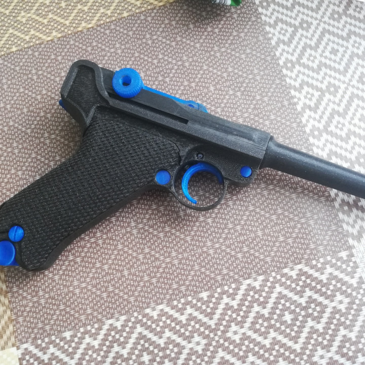 3D Print of P08 Luger - Functional Assembly by Elektricit