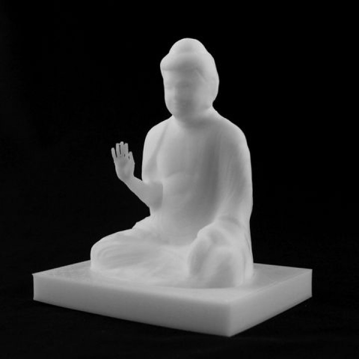 3D Printable Seated Amida, the Buddha of the Western Paradise at the ...