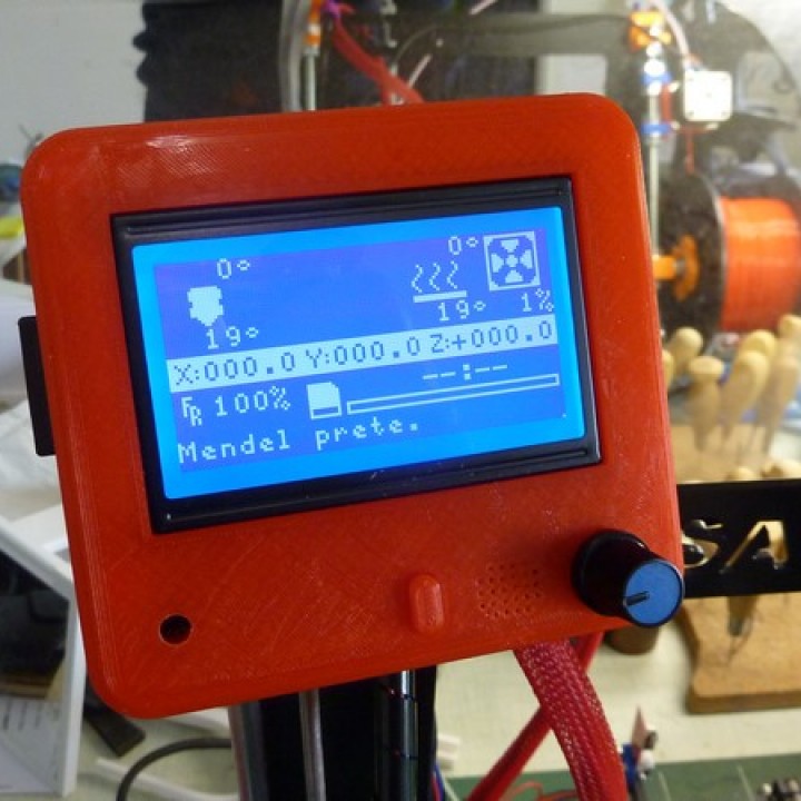 3D Printable Case for LCD screen by campain christophe