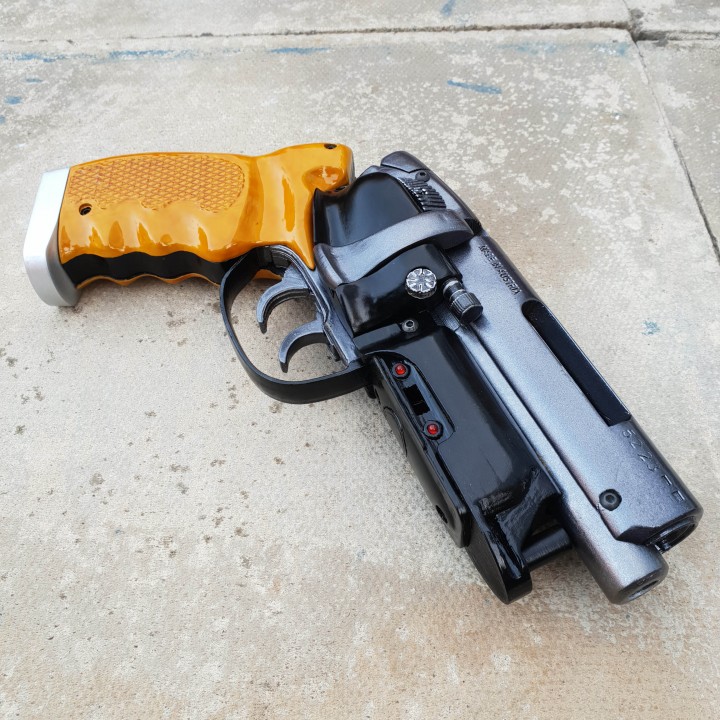 3D Print of Deckards Blaster - Blade Runner by mightyjebus