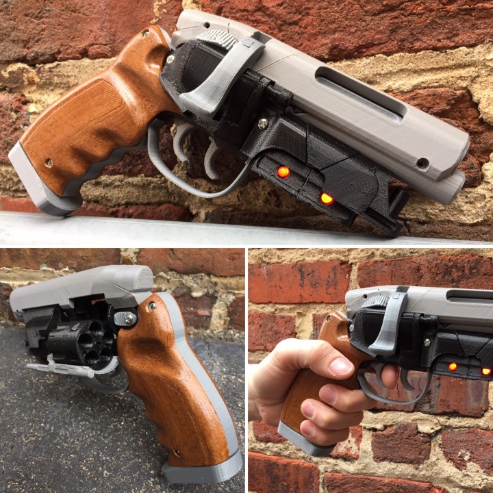 3D Print of Deckards Blaster - Blade Runner by 3D Central