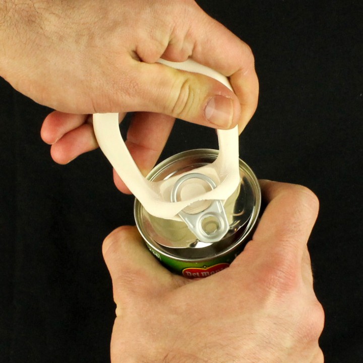 3D Printable Ring Pull Can Opener by Luca Parmegiani