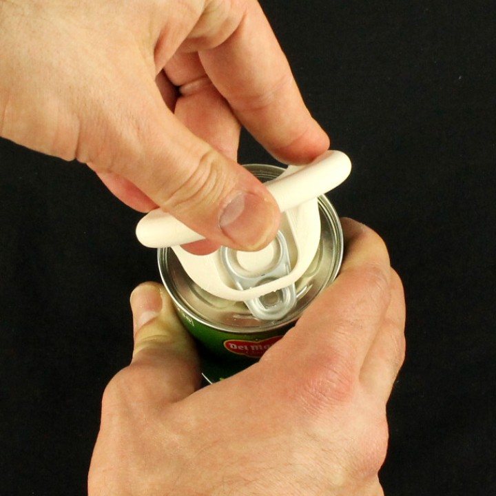 3D Printable Ring Pull Can Opener by Luca Parmegiani