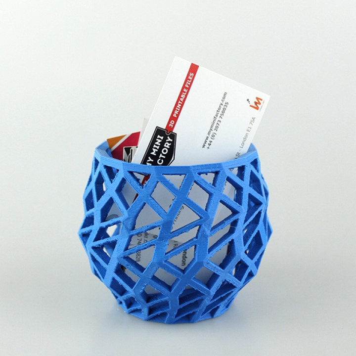 3D Printable Elegant drop in Visiting Card Bowl. by Mohit Sakhpara