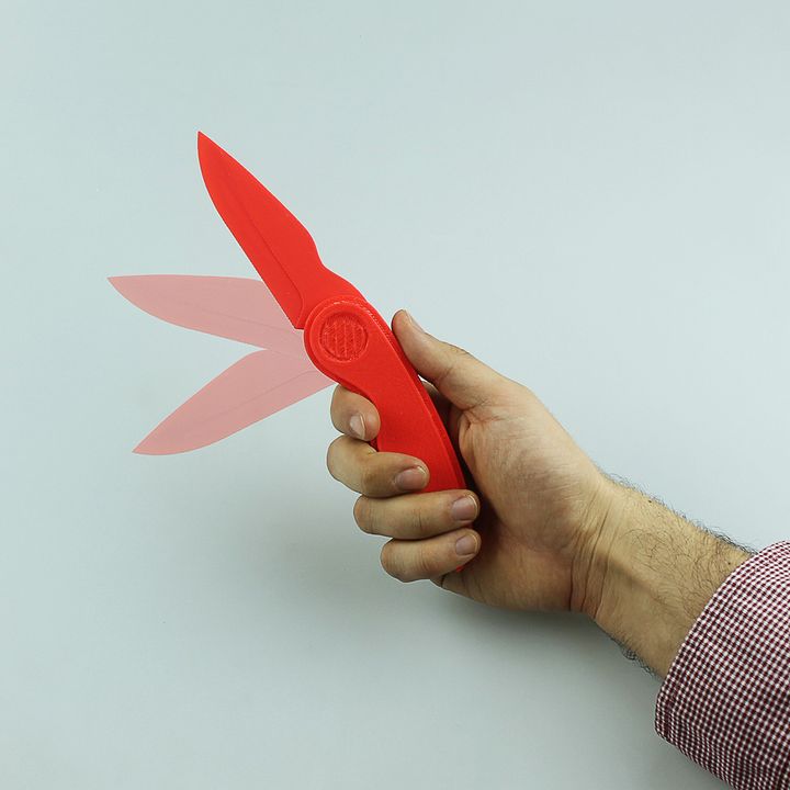 3D Printable Switch-blade KnifeVol. II by Cemal Cetinkaya