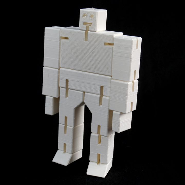 3D Printable SMALL CUBE ROBOT by Menanteau Nicolas