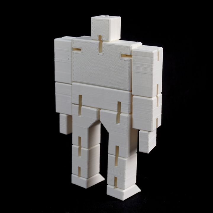 3D Printable SMALL CUBE ROBOT by Menanteau Nicolas