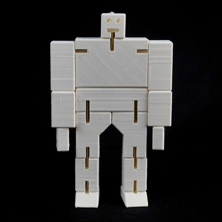 3D Printable SMALL CUBE ROBOT by Menanteau Nicolas