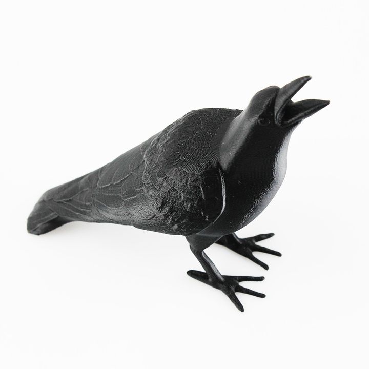 3D Printable Crow - Support Free by Evavoo