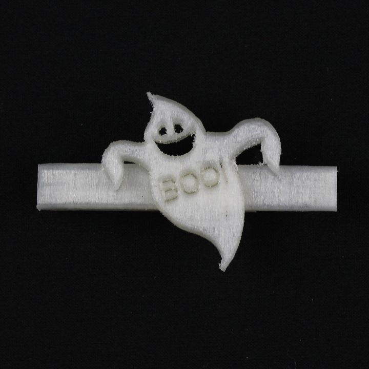 3D Printable Ghost Tie Clip by Jeremy Connaughton