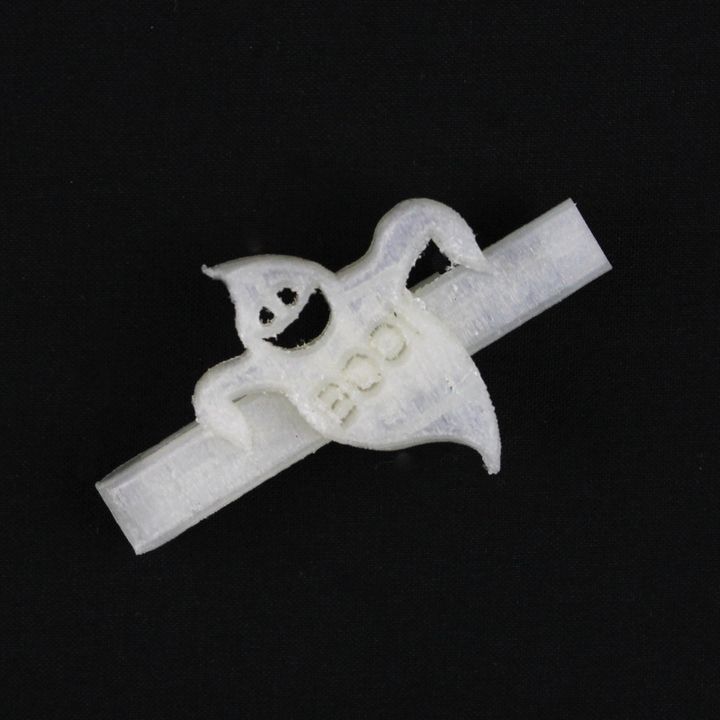 3D Printable Ghost Tie Clip by Jeremy Connaughton