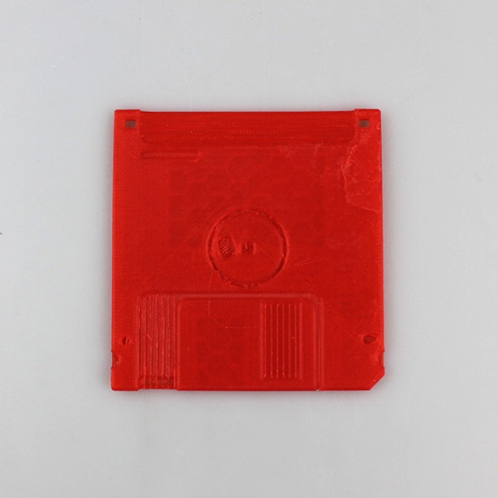 3D Printable Floppy Disc Coffee Coaster by Simon