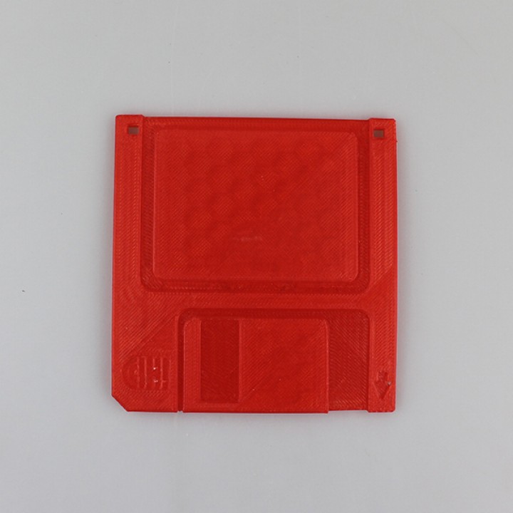 3D Printable Floppy Disc Coffee Coaster by Simon