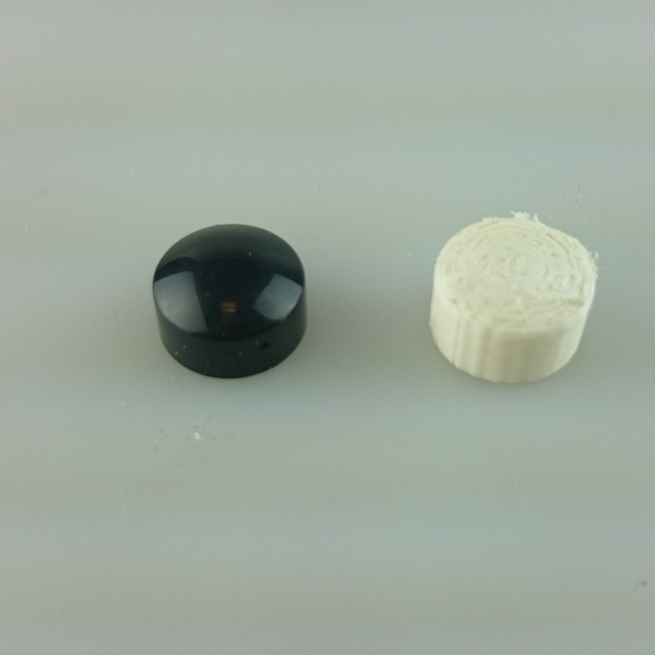 3D Printable Black Cooker Timer Button Cap for AEG Cookers & Hobs by ...