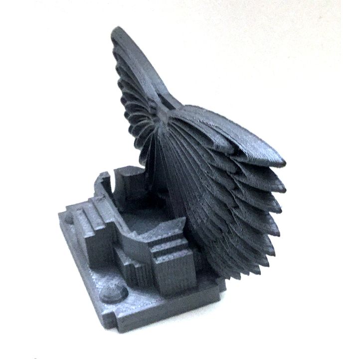 3D Printable winged pebble doc/stand by mike thorpe
