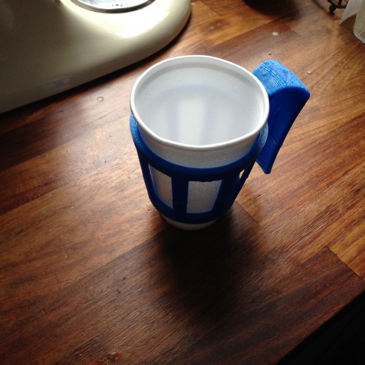 3D Printable Coffee cup Handle by Freddy Billowes
