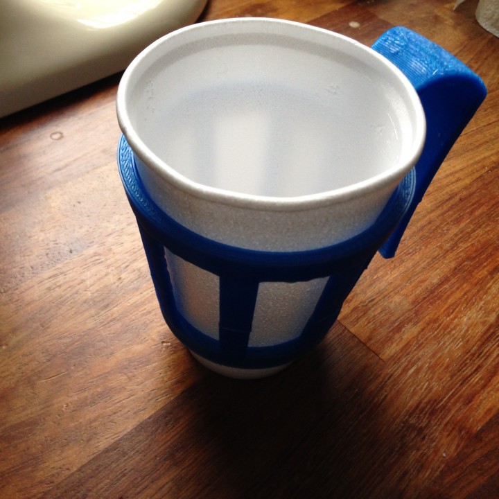 3D Printable Coffee cup Handle by Freddy Billowes